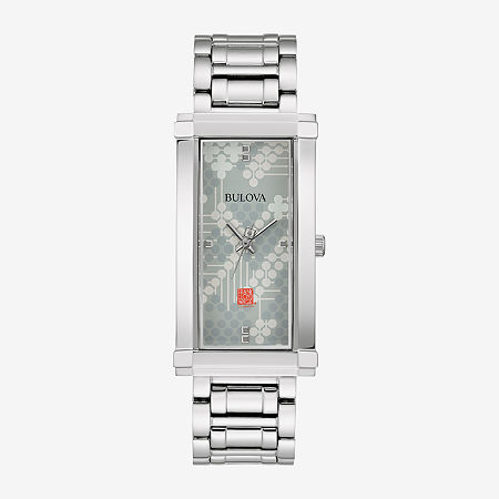 Click here for Bulova Womans Frank Lloyd Wright Pattern #106 Stai... prices