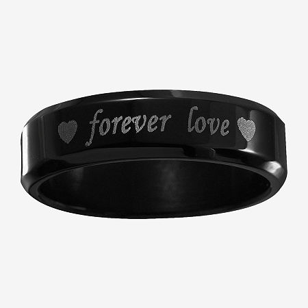 Click here for Mens Black Stainless Steel Forever Love Inscribed... prices