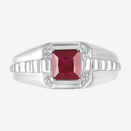 Click here for Mens Lab Created Red Ruby Sterling Silver Fashion... prices