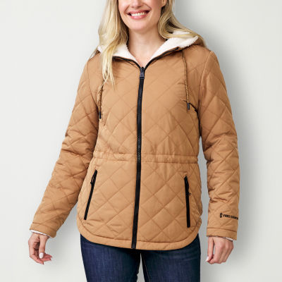Free Country Womens Water Resistant Midweight Quilted Jacket - JCPenney