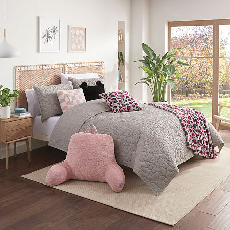 Click here for Forever 21 Floral Quilt Set  One Size  Gray prices