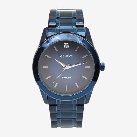 Click here for Geneva Mens Blue Strap Watch Mac8166jc  One Size prices