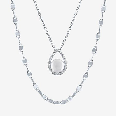 Click here for 2-pc.Birthstone Necklace Set in Sterling Silver  O... prices