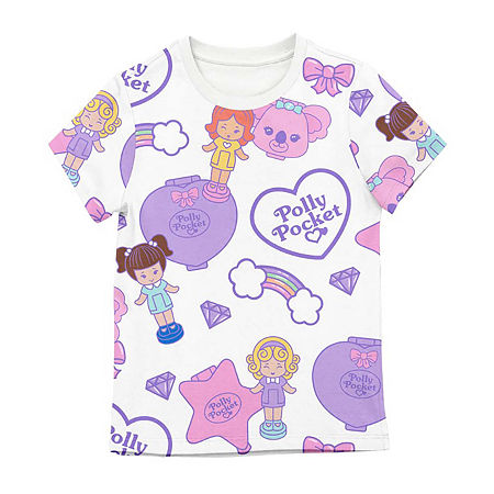 Click here for Polly Pocket Little Girls Round Neck Short Sleeve... prices