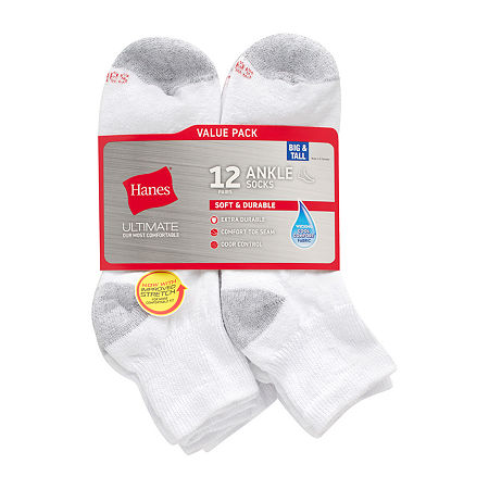 Click here for Hanes Ultimate Mens Multi-Pack 12 Pair Big and Tal... prices