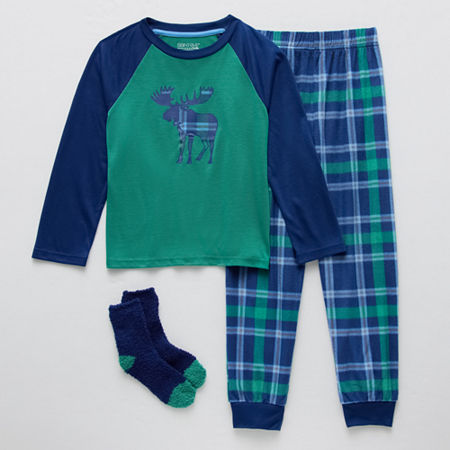 Click here for Little & Big Kid Boys Fleece Round Neck Long Sleev... prices