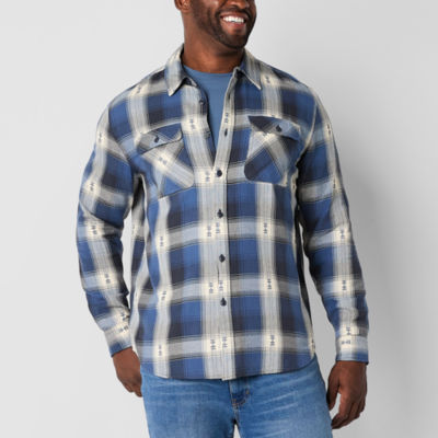 Frye and Co. Dobby Twill Big and Tall Mens Regular Fit Long Sleeve ...
