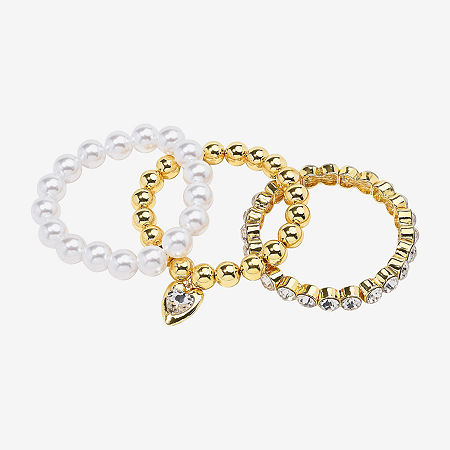 Click here for Bijoux Bar Womens 3-pc. Glass Bracelet Set  One Si... prices