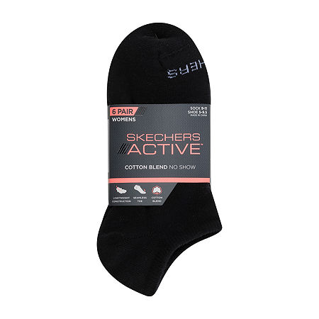 Click here for Skechers Active Womens Multi-Pack 6 Pair No Show S... prices