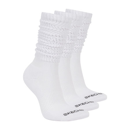 Click here for Skechers Active Slouch Womens 3 Pair Crew Socks  9... prices