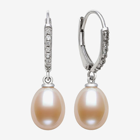 Click here for Cultured Freshwater Pearl Sterling Silver Drop Ear... prices