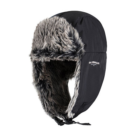 Click here for Levis Mens Logo Detail Trapper Hat - Black prices