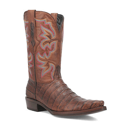 Click here for Dingo Mens Gator Leather Boot - Brown prices