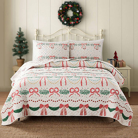 Avanti Bows & Branches 3pc. Reversible Quilt Set