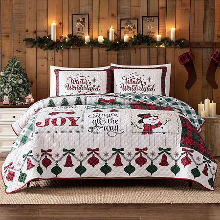 Avanti Patchwork Plaid 3pc. Reversible Quilt Set