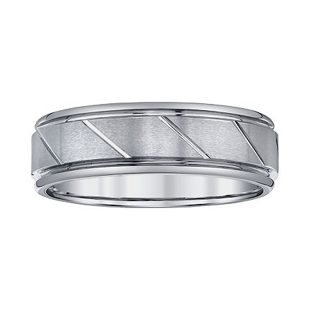 Click here for Mens 7MM Tungsten Wedding Band  9 1/2 prices