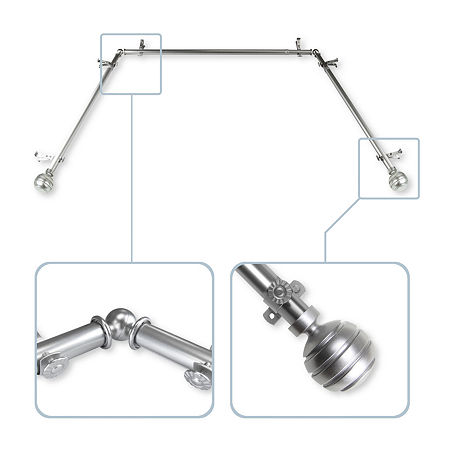 Click here for Rod Desyne Poise Bay Window Rod  One Size  Silver prices