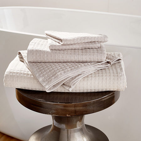 Uchino Waffle Twist 100 Cotton Hand Towel  20 x 30 - Linen