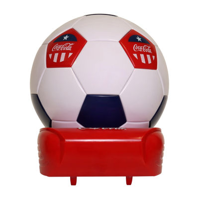 KOOLATRON Coca-Cola Soccer Ball Mini Fridge- 5 Can Beverage Cooler ...