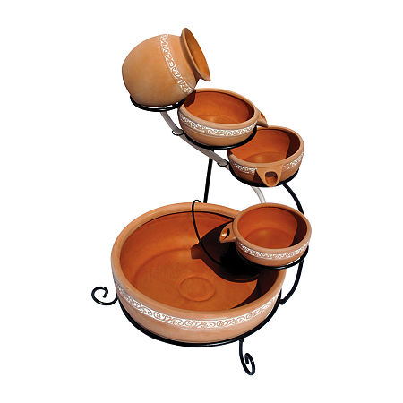 Click here for Koolscapes Solar-Powered 5-Tier Terracotta Cascadi... prices