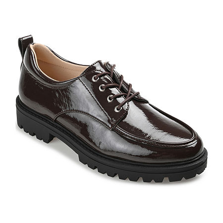 Click here for Journee Collection Womens Zina Lace Up Lug Sole Ox... prices