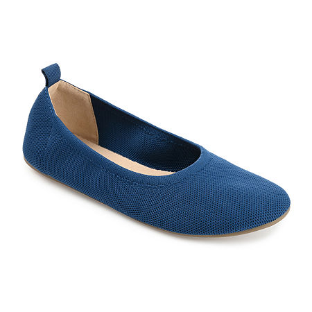 Click here for Journee Collection Womens Jersie Knit Flats - Navy prices
