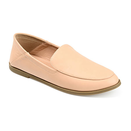 Journee Collection Womens Corinne Slip On Loafers - Nude