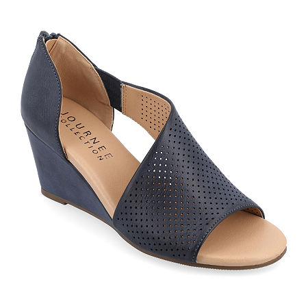 Click here for Journee Collection Aretha Womens Round Peep Toe We... prices
