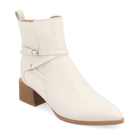 Click here for Journee Collection Womens Estelle Stacked Heel Boo... prices