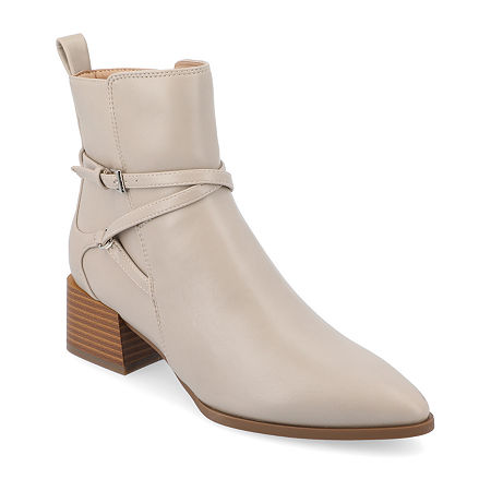 Click here for Journee Collection Womens Estelle Stacked Heel Boo... prices