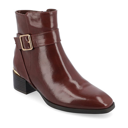 Click here for Journee Collection Womens Elley Stacked Heel Booti... prices