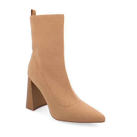 Click here for Journee Collection Womens Noralinn Stacked Heel Bo... prices