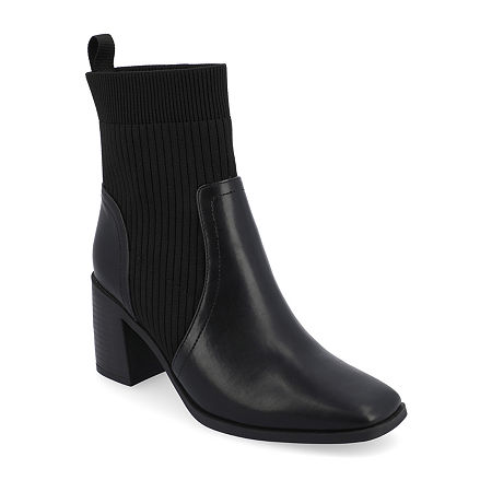 Click here for Journee Collection Womens Harlowe Stacked Heel Boo... prices