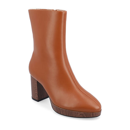Click here for Journee Collection Womens Romer Block Heel Booties... prices