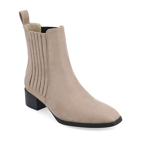 Click here for Journee Collection Womens Wrenley Stacked Heel Boo... prices