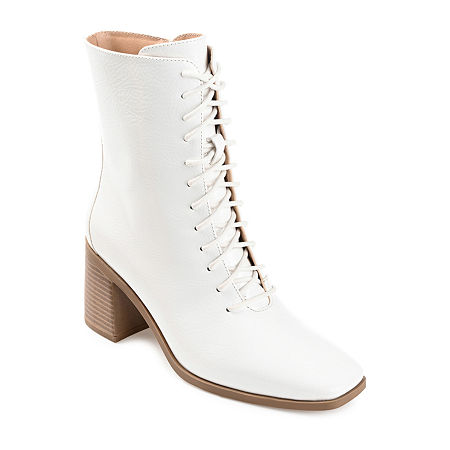 Click here for Journee Collection Womens Covva-Wd Stacked Heel Bo... prices