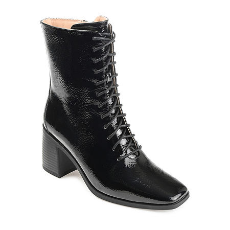 Click here for Journee Collection Womens Covva-Wd Stacked Heel Bo... prices