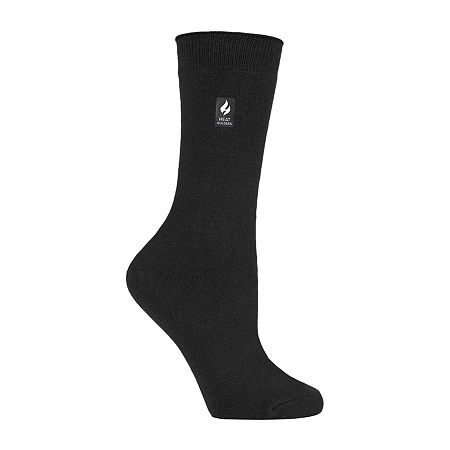 Click here for Heat Holders Womens 1 Pair Crew Socks  5-10  Black prices