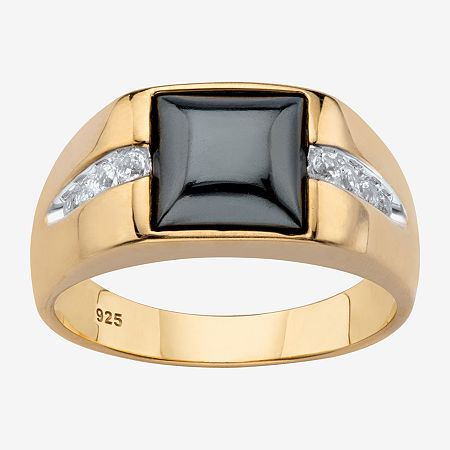 Click here for Mens Genuine Gray Hematite Fashion Ring  9  Yellow prices