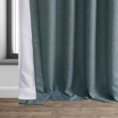 Exclusive Fabrics & Furnishing Italian Faux Linen Rod Pocket Back Tab ...