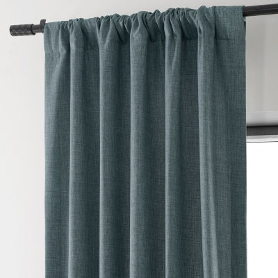 Exclusive Fabrics & Furnishing Italian Faux Linen Rod Pocket Back Tab ...
