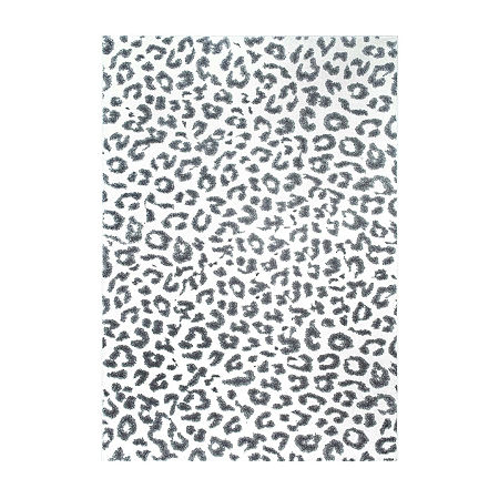 nuLoom Leopard RZBD61A Gray 5 x 75 Area Rug - Gray