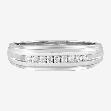 Click here for Mens 1/10 CT.T.W. Natural Diamond 10K White Gold 9... prices