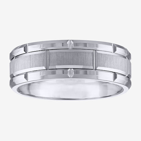 Click here for Mens 8MM Tungsten Band  12 1/2  White prices
