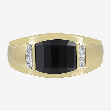 Click here for Mens Gemstone & Diamond-Accent 10K Yellow Gold Rin... prices