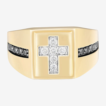 Click here for Mens 1/2 CT. T.W. Natural Diamond 10K Gold Fashion... prices