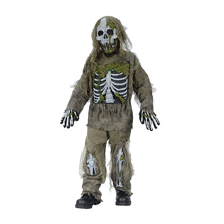Click here for Little & Big Kid Boys Skeleton Zombie Costume  4-6... prices