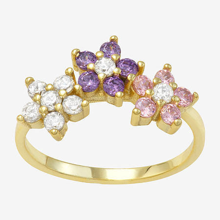 Click here for Girls 1/2 CT. Multi Color Cubic Zirconia 14K Gold... prices