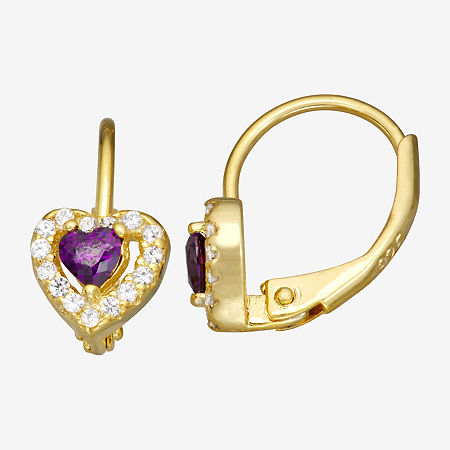 Click here for Girls 1/2 CT. Purple Cubic Zirconia 14K Gold Over... prices