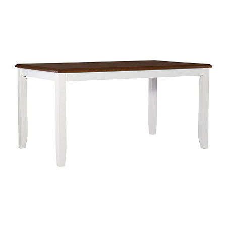 Click here for Janisse Rectangular Wood-Top Dining Table  One Siz... prices